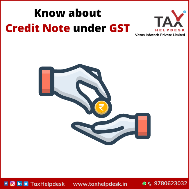 Know about credit note under GST