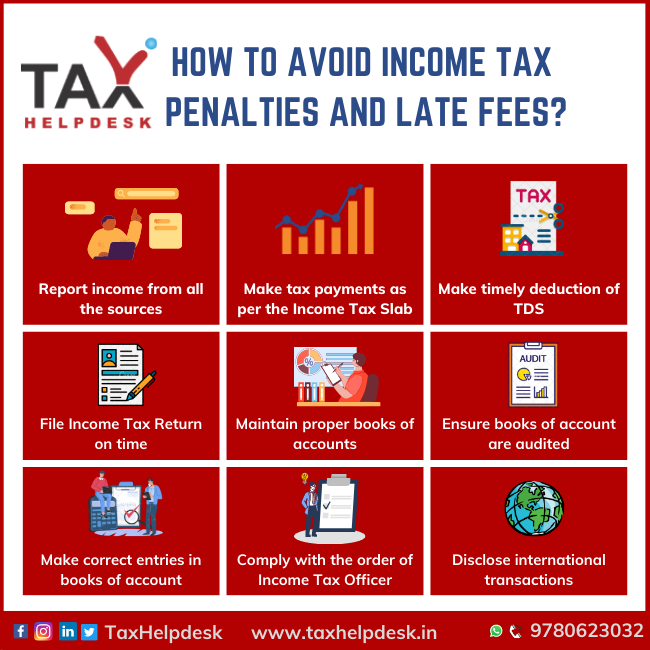 How to avoid income tax penalties and late fees?