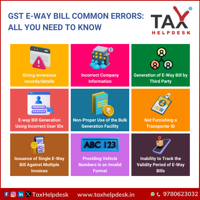 E-Way Bill Common Errors: All You Need To Know